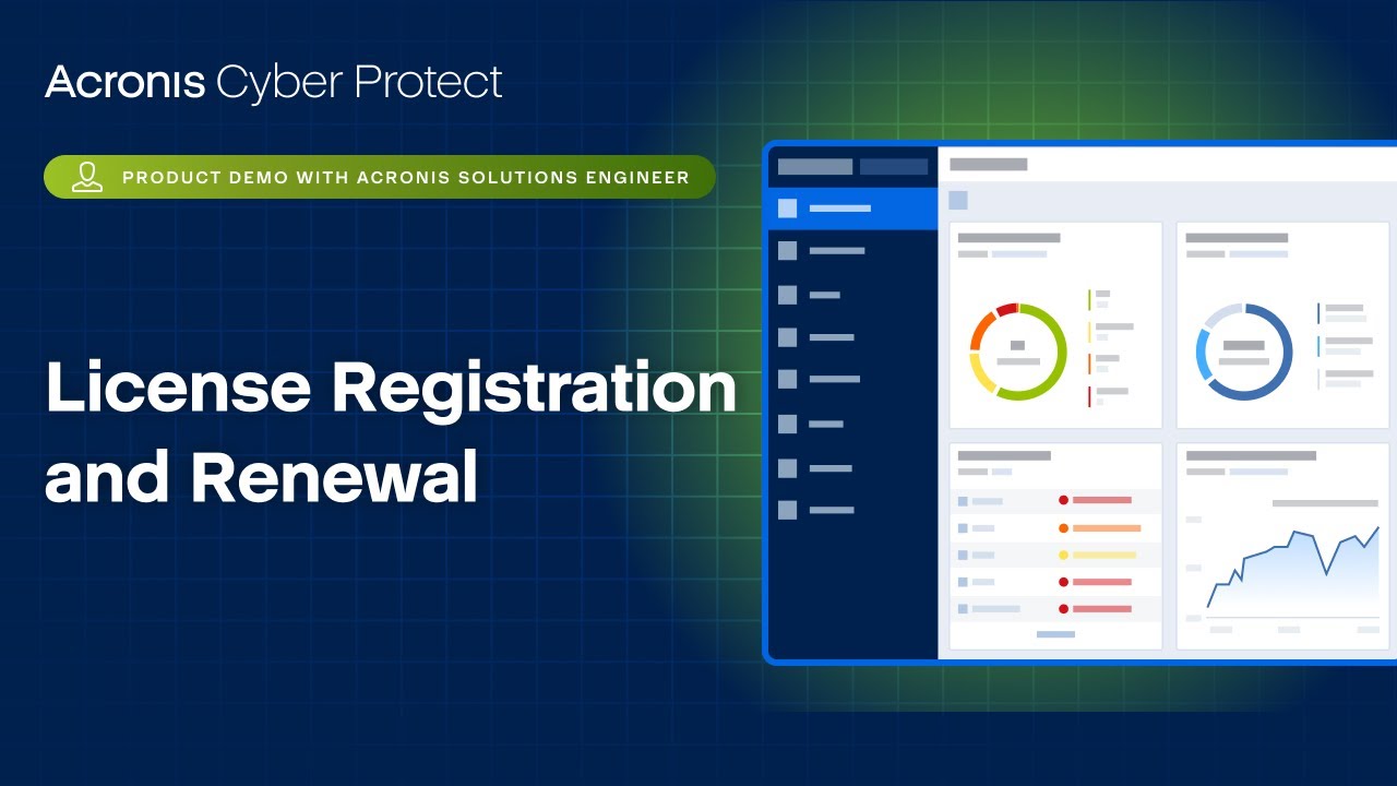 Acronis Cyber Protect Product Demo: License Registration and Renewal ...