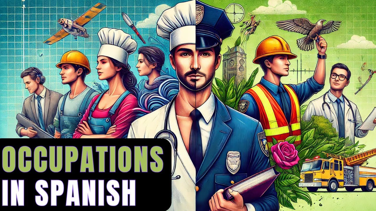 🎓 Jobs in Spanish: 30 Essential Occupations with phrases & Quiz - YouTube