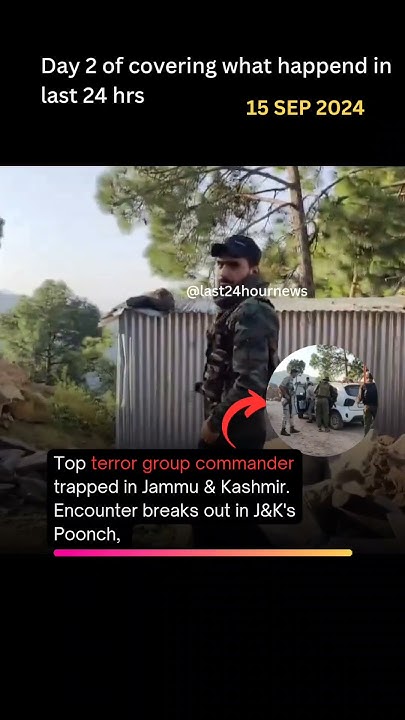 Top terror group commander trapped in Jammu Kashmir. Encounter breaks out #news #shorts - YouTube