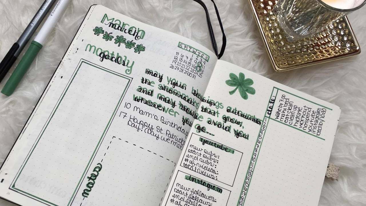 Bullet Journal Setup 2017 | March Plan With Me - YouTube