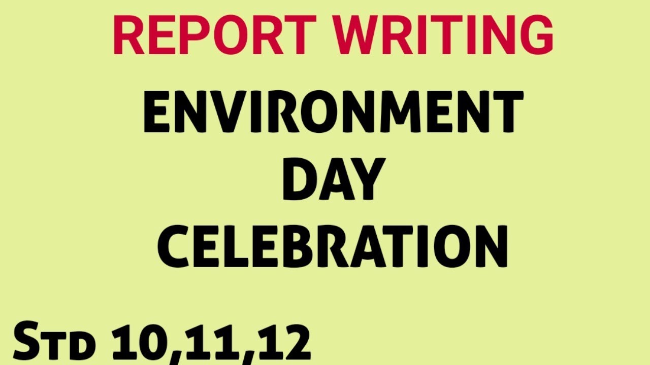 report | Environment day celebration|std 10,11,12 - YouTube