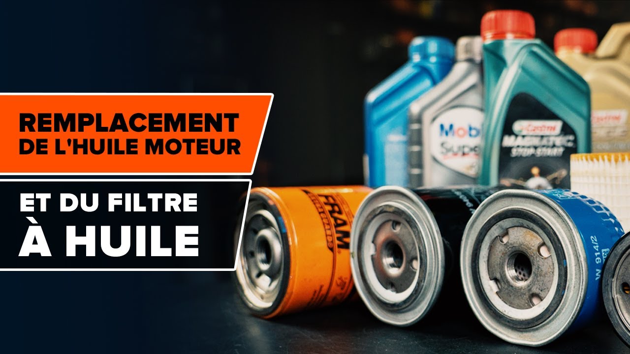 Comment changer le filtre a huile et la vidange d’huile de votre moteur ...