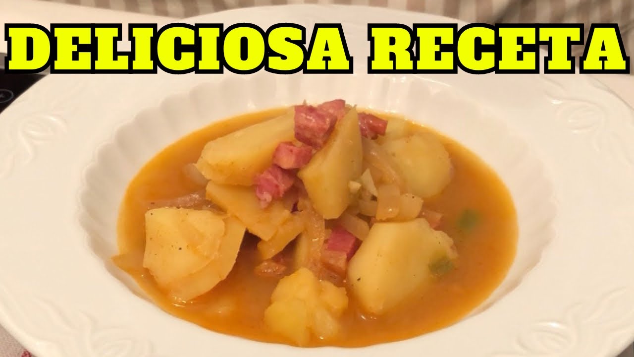 GUISO de PATATAS con tacos de JAMÓN ️paso a paso 🔝 - YouTube