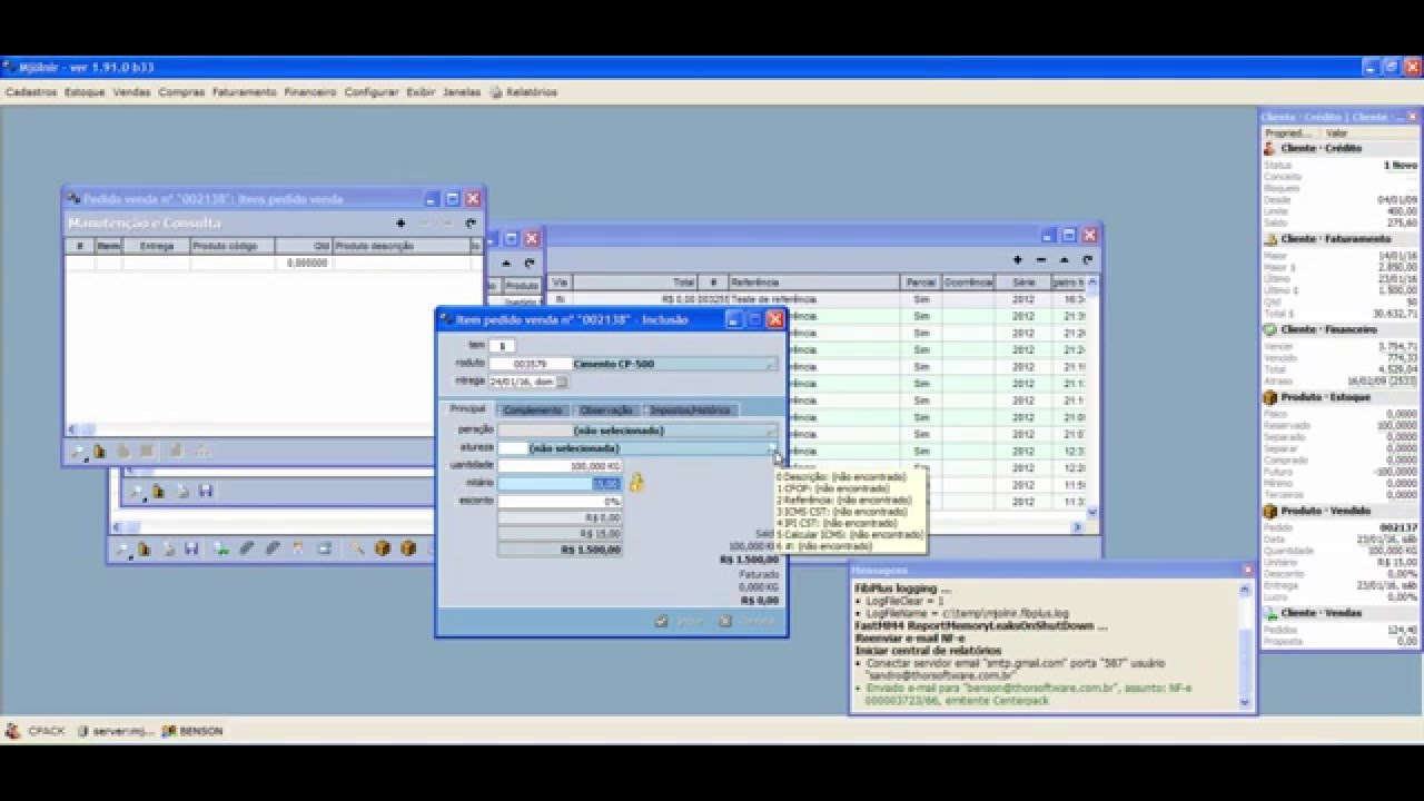 THOR Software - Mjölnir - Emissão NF - cEnq IPI - Partilha de ICMS - FCP - YouTube
