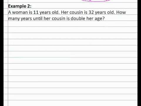 7.7c Age Problems - Unknown Time - YouTube