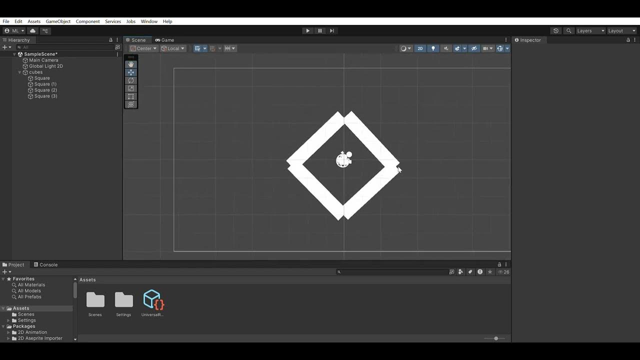 Unity 2D Scaling, translating, rotating - YouTube