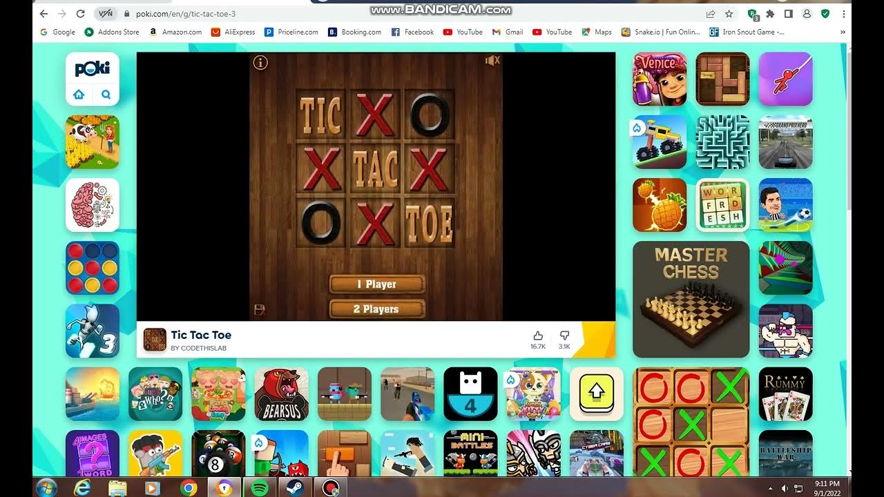 Tic Tac Toe - 5x5 Grid - YouTube