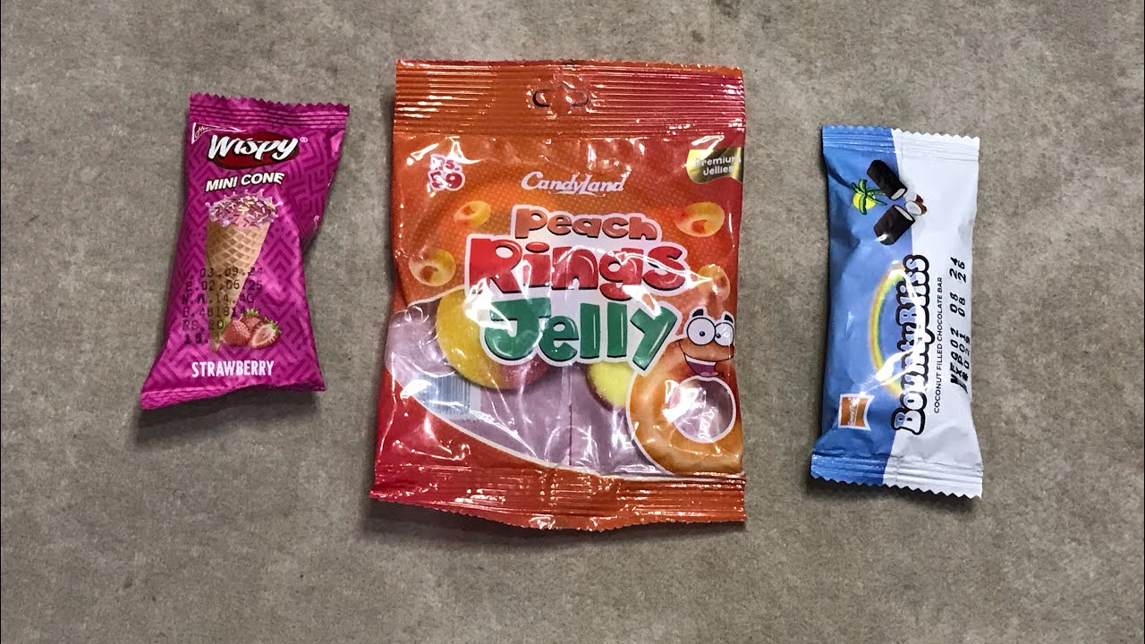 Satisfying Candyland Peach Rings, Wispy Mini Cones & Chocolate ASMR ...