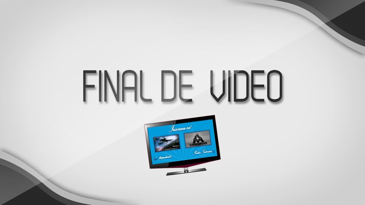 Como fazer Final de Vídeo // Photoshop + Sony Vegas - YouTube