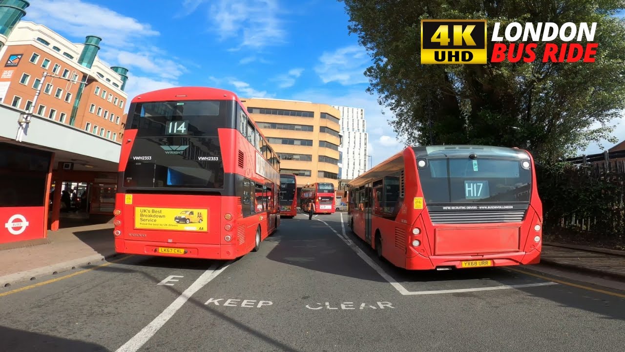 Route H17 - 4k Ride From Harrow-on-the-Hill To Wembley | London Bus ...