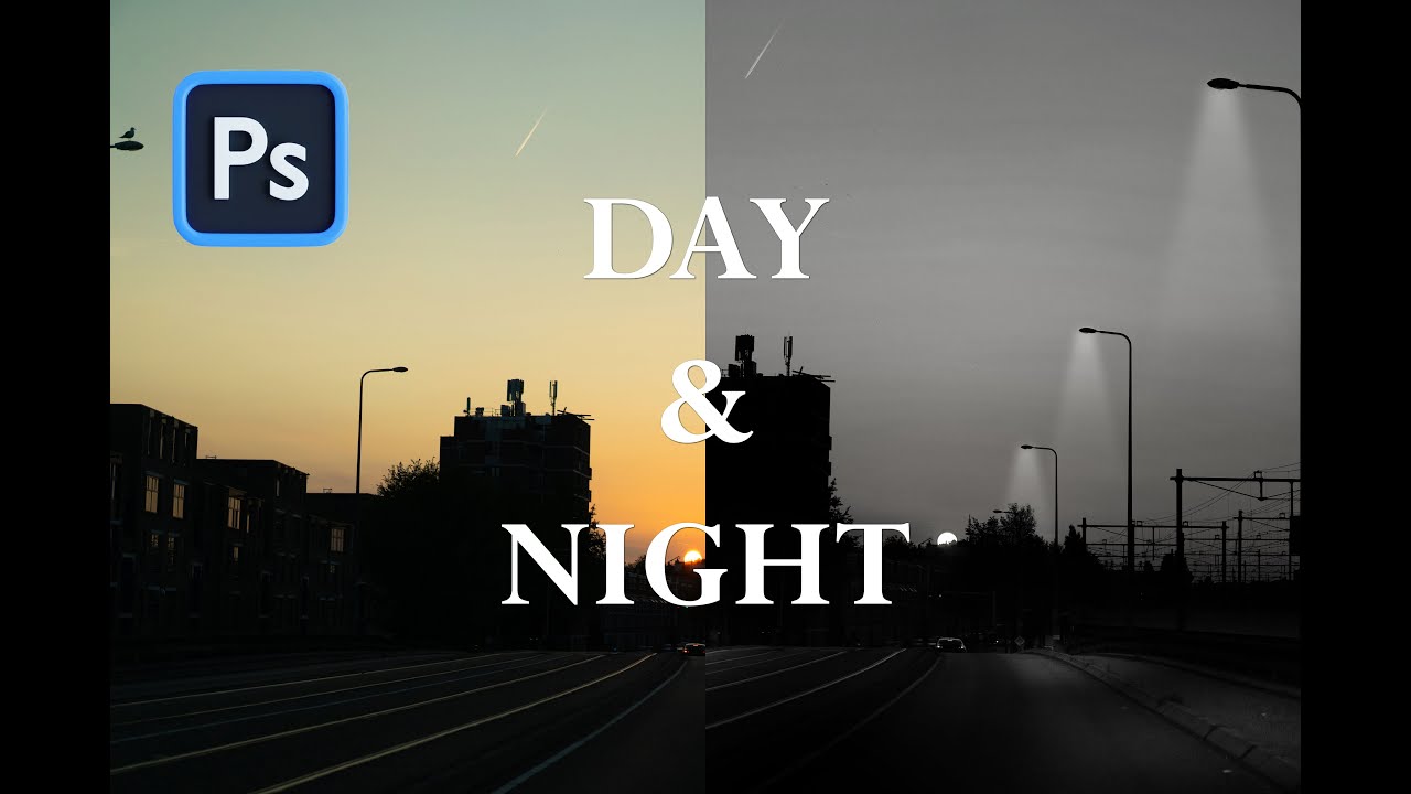 Turn Day into Night in Photoshop | 1 Minute Tutorial - YouTube