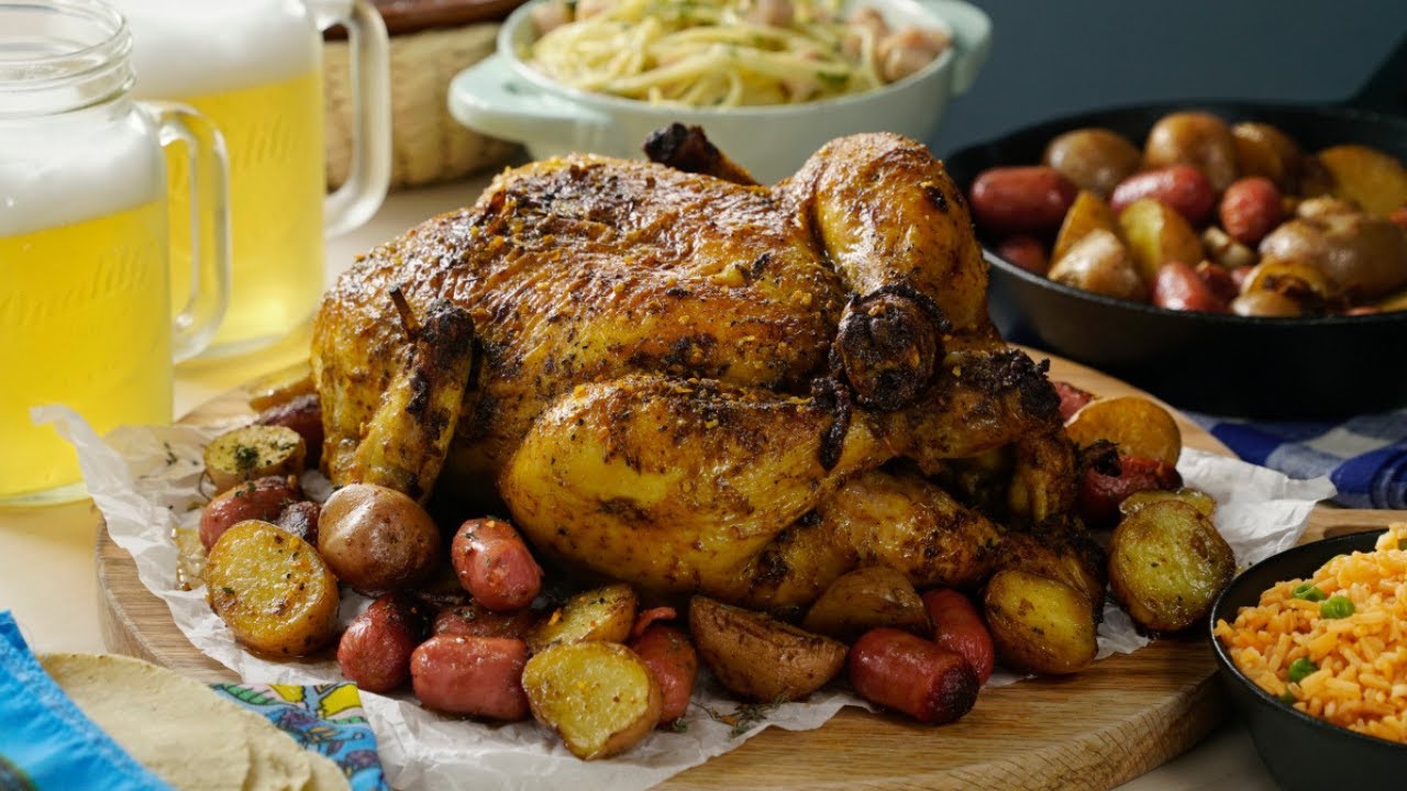 Pollo Rostizado con Papas - YouTube