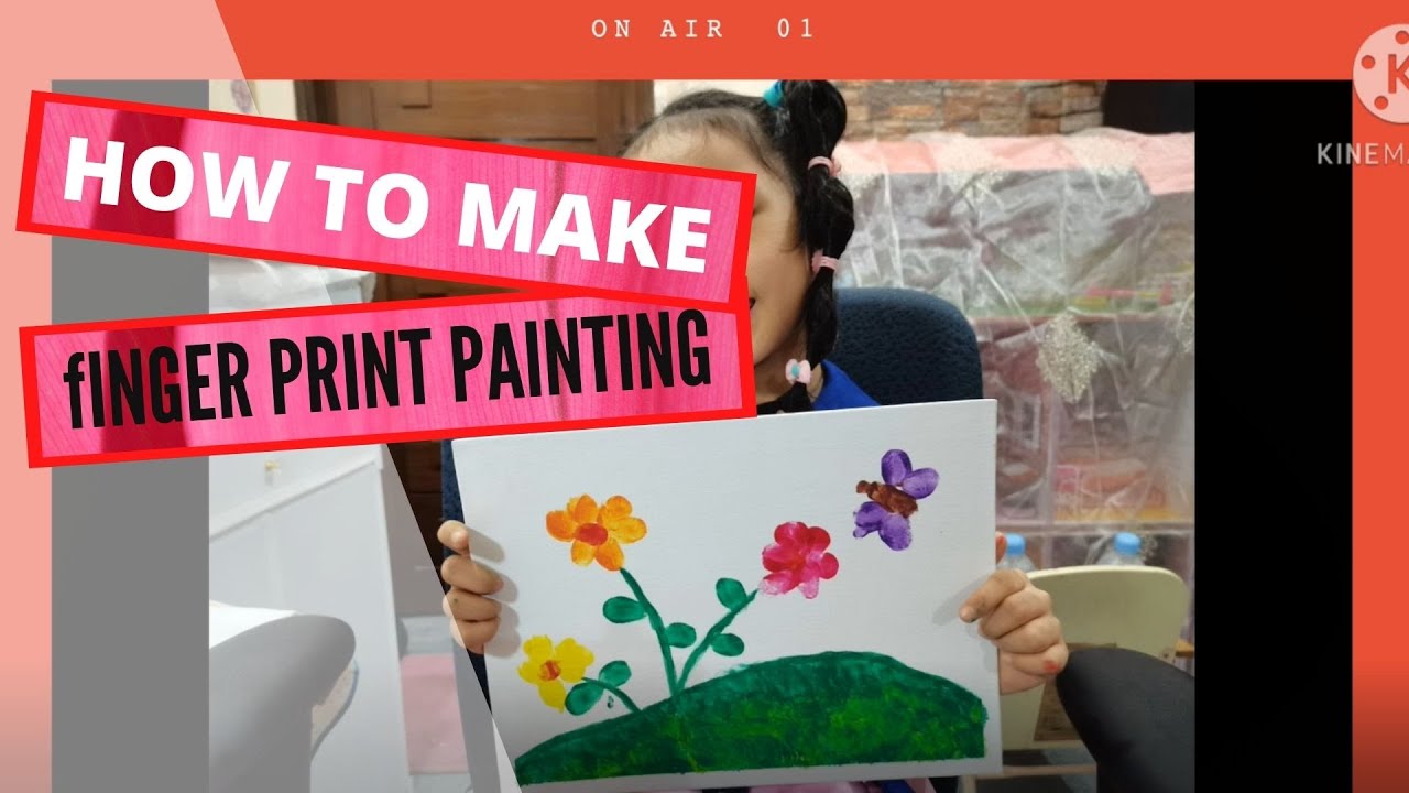How to make finger print painting - YouTube