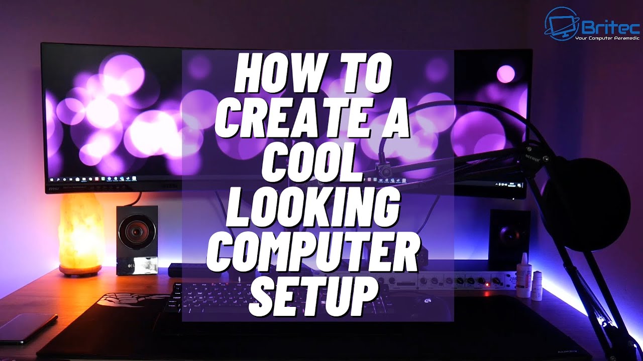 How to Create A Cool Looking Computer Setup - YouTube