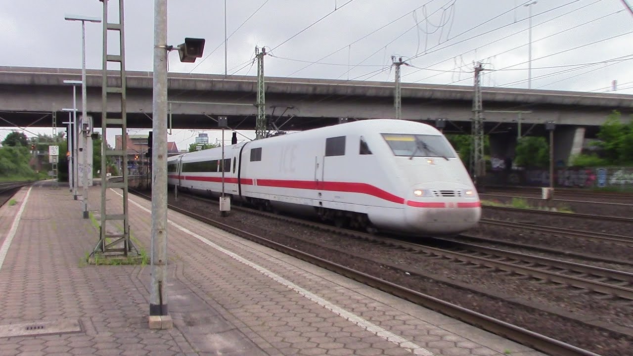 DB ICE 1 High Speed Train at Hamburg - Harburg, Germany (Train 11 of 19 ...