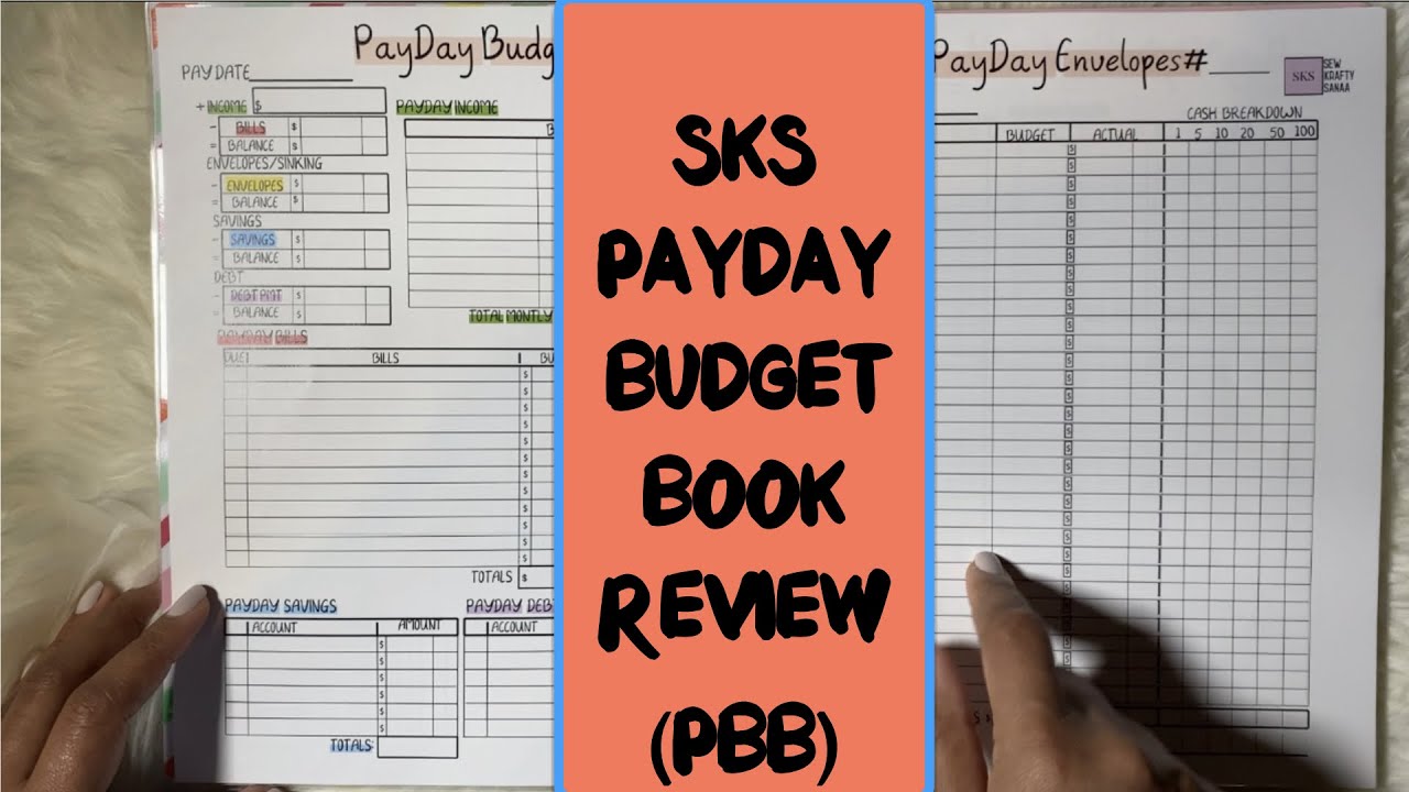 SKS Payday Budget Book - PROMO Book at-a-glance #PaydayBudget # ...