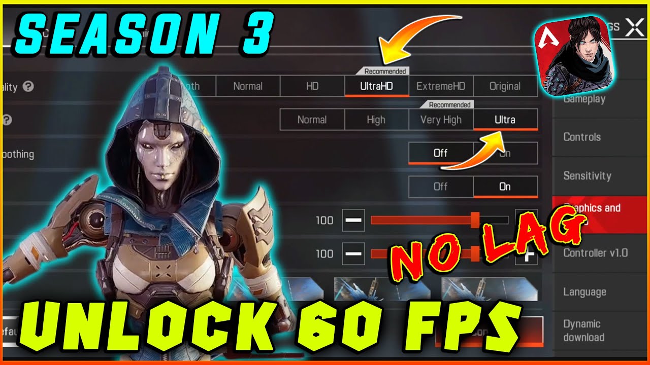 Apex legends mobile 60fps Unlock | Season 3 Lag Fix Config File | Apex ...