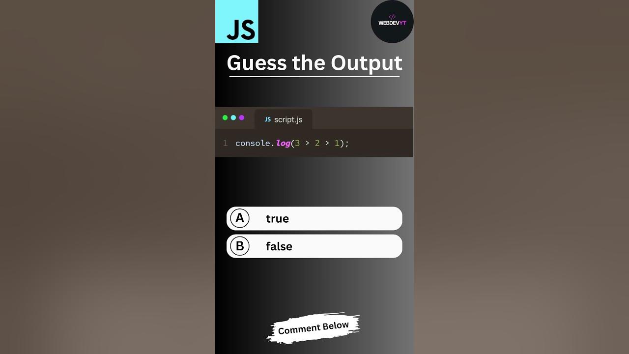 Guess The Output Ytshorts Ytshort Coding Javascript Programming