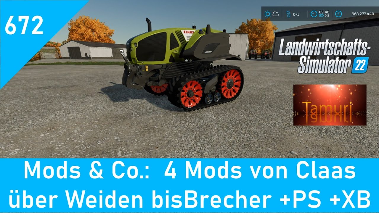 LS22 Mods & Co. 672: 4 Mods von Claas über Weiden bis Brecher +PS +XB ...