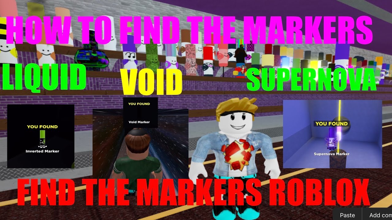 ROBLOX FIND THE MARKERS - HOW TO FIND SUPERNOVA, VOID AND INVERTED ...