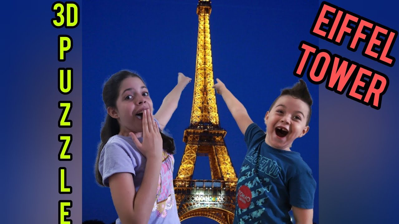 How to build 3D Puzzles - DIY 3D Puzzles -The Eiffel Tower - easy ...