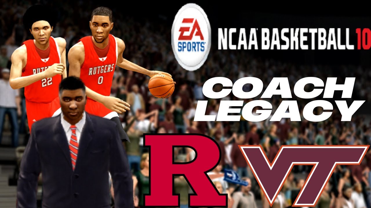 NCAA Basketball 10| Rutgers vs Virginia Tech | Coach Pollard Legacy ...