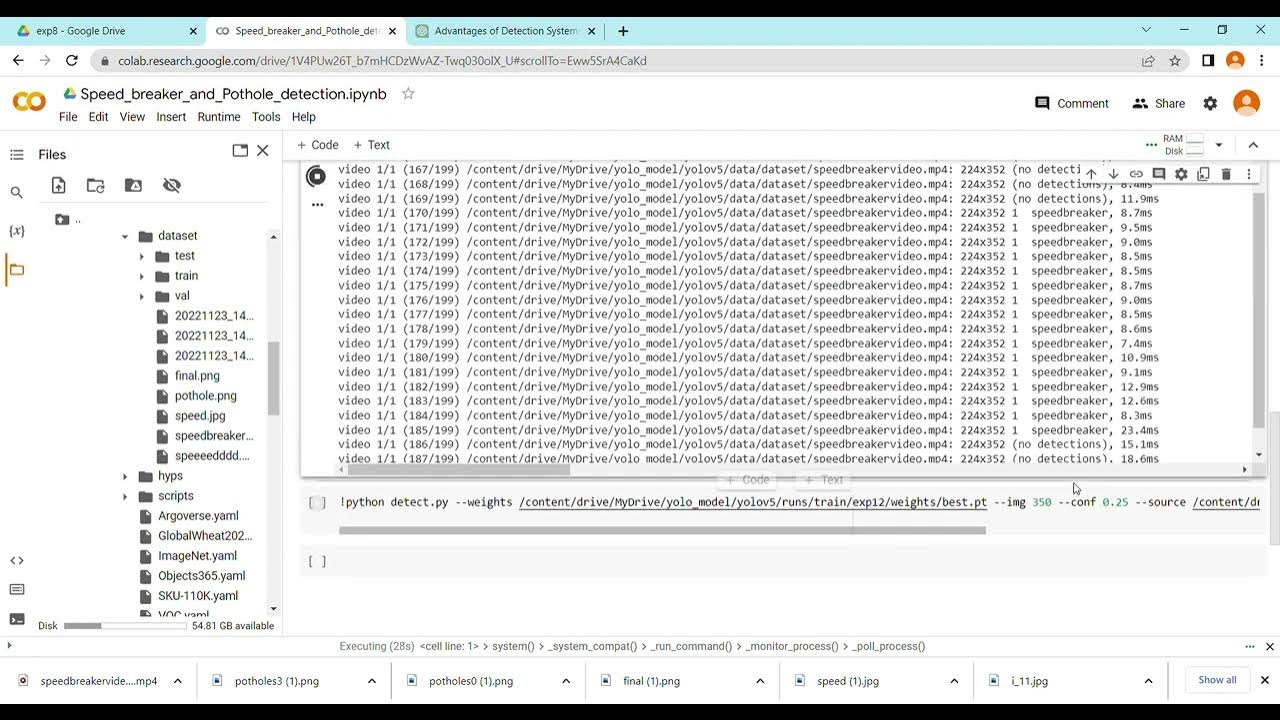 Speed breaker and Pothole detection ipynb - YouTube