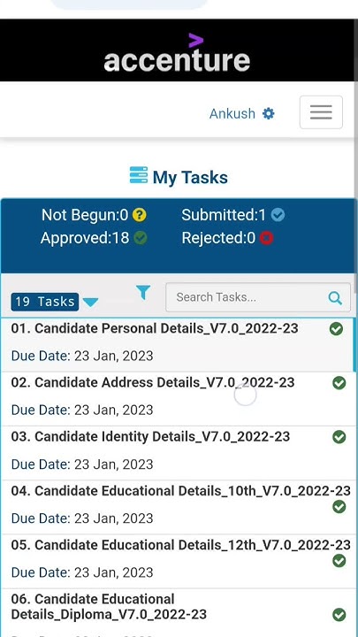 Accenture Task Upload | Accenture Task Notification Mail | Accenture Documents verification ...