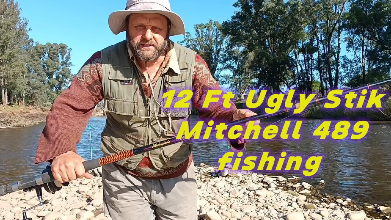 12 Foot Ugly Stik and Mitchell 489 Fishing - YouTube