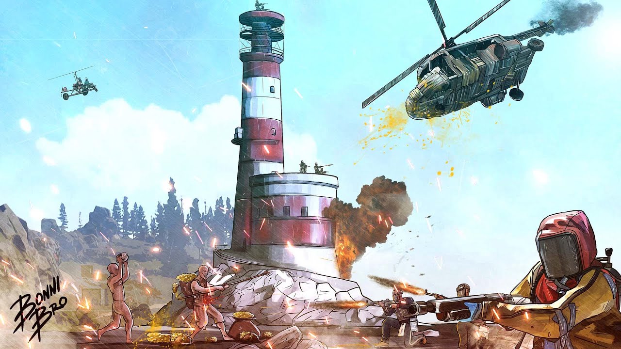 RUST - ПУЛЕМЕТНАЯ ЗАСАДА ЯПОНЦЕВ! ЗАБИРАЕМ ИХ СЕРНУЮ ДАНЬ - SURVIVAL 71 ...