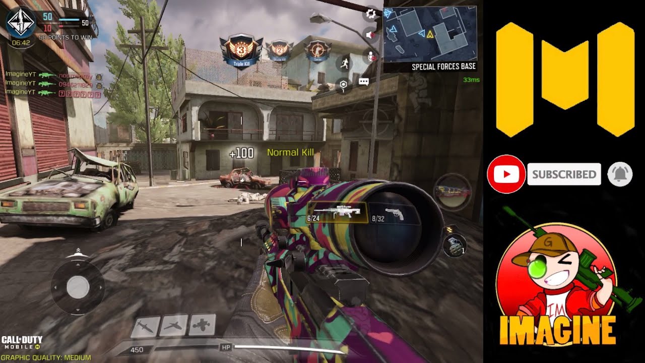 Call Of Duty Mobile SS7 : Sniper Rank Highlights #2 - YouTube