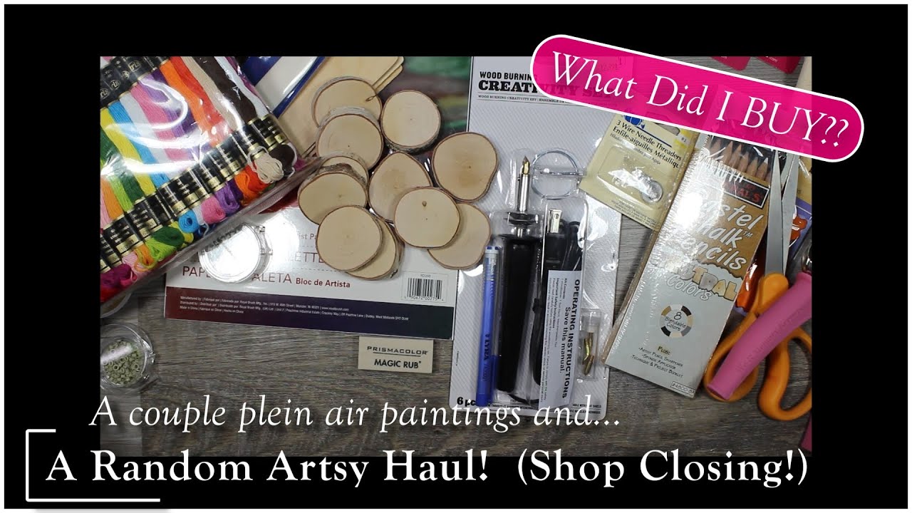 A Random Artsy Haul & Some Plein Air Paintings - YouTube
