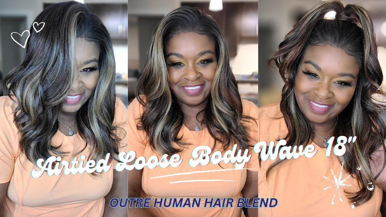 AIRTIED HHB LOOSE BODY WAVE 18" /OUTRE 20 OUT OF 10! /13×6 LACE FRONTAL ...