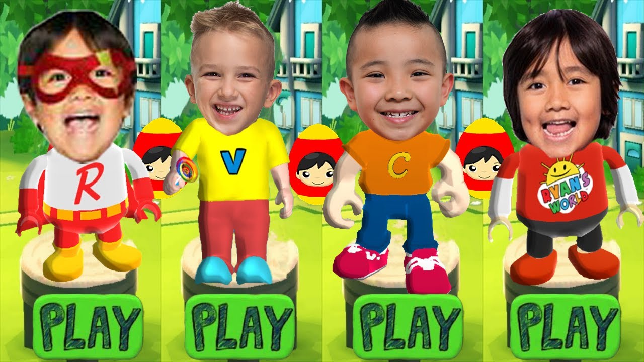 Tag with Ryan vs CKN Toys Car Hero Run vs Vlad & Niki Run Gameplay ...