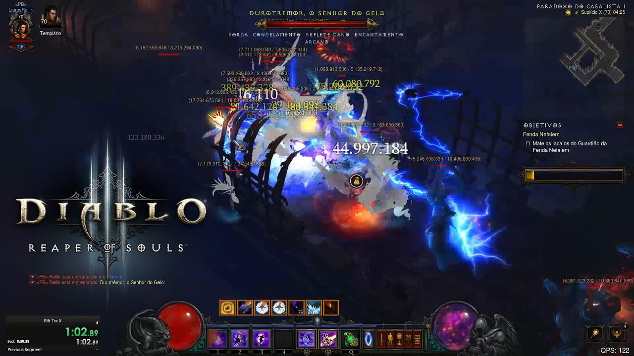 Diablo III: GR55 Solo Wizard - Archon Build - Rank 539 Americas ...