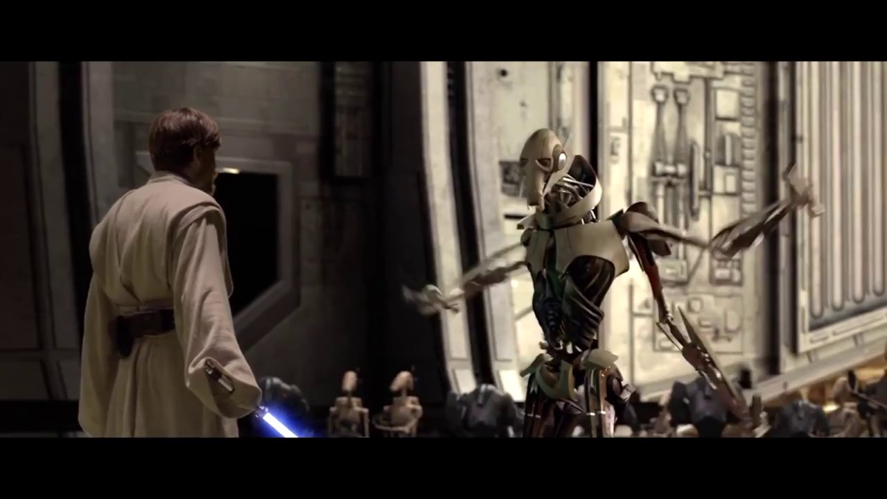 Star Wars Episode III: Obi-Wan vs. General Grievous - YouTube