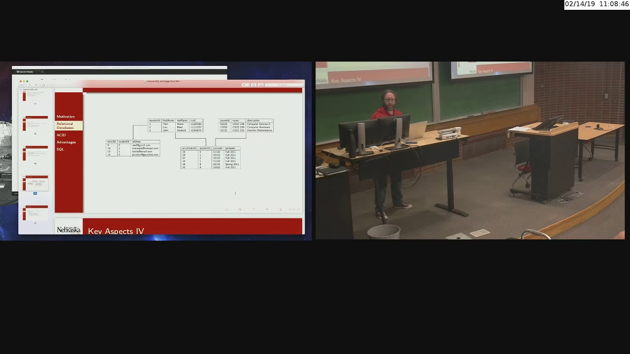Lecture 3.1 - Databases & SQL (2019/02/14) - YouTube