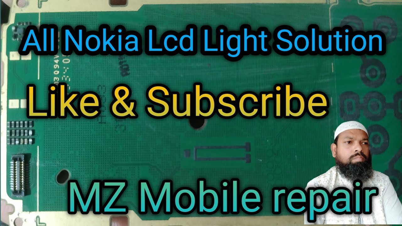 Nokia 206 All Nokia lcd light problem solution | Lcd Light Jumpering ...