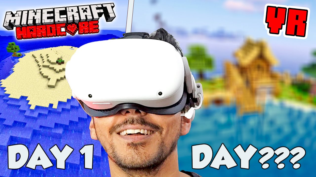 I Tried Surviving 100 Days in VR HARDCORE MINECRAFT - YouTube