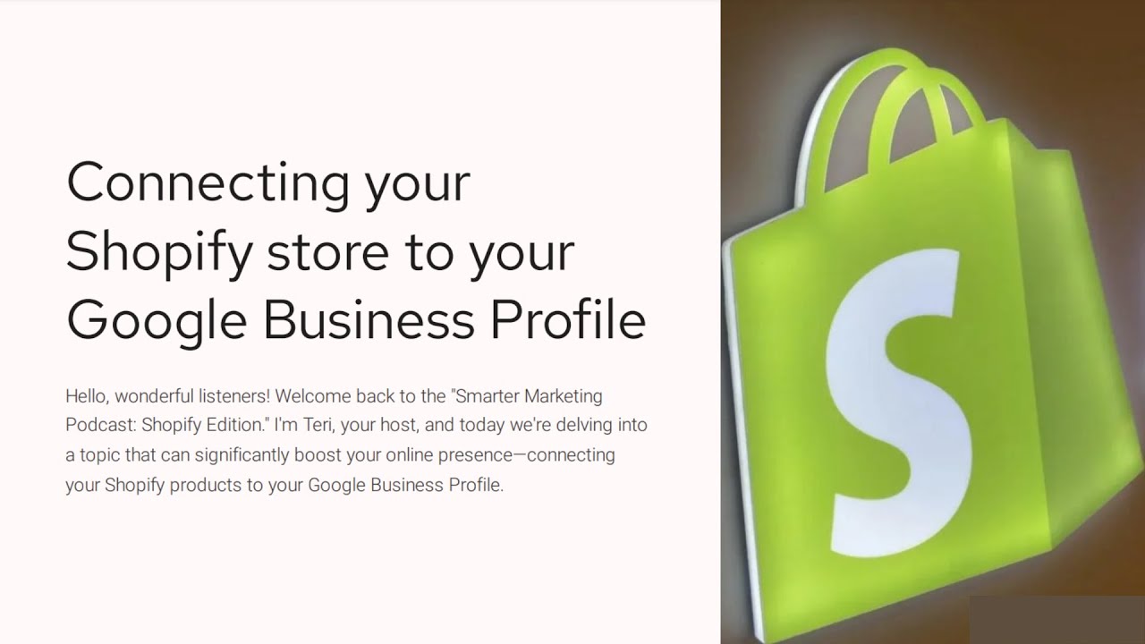 Connect Shopify to Google Business Profile - Complete Guide | Smarter ...