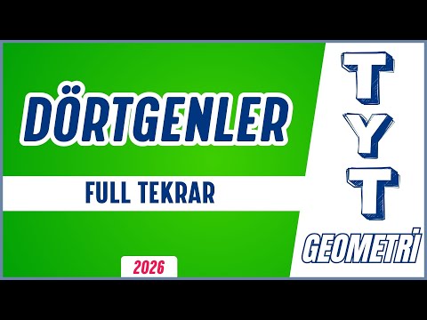 DÖRTGENLER Full Tekrar | 49 Günde TYT Geometri Kampı 28-29.Gün | Rehber Matematik