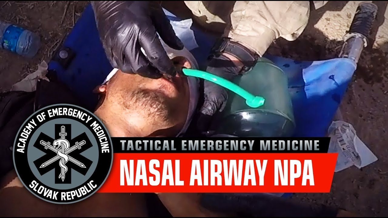 Nasal airway - NPA insertion / War in Iraq, Mosul offensive (Graphic ...
