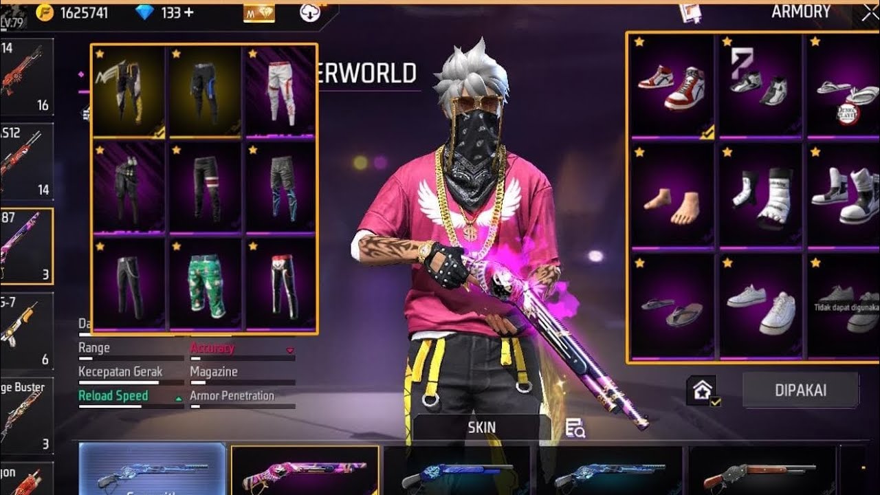 jual akun ff old skin sg ripper harga murah meriah | jual akun free ...