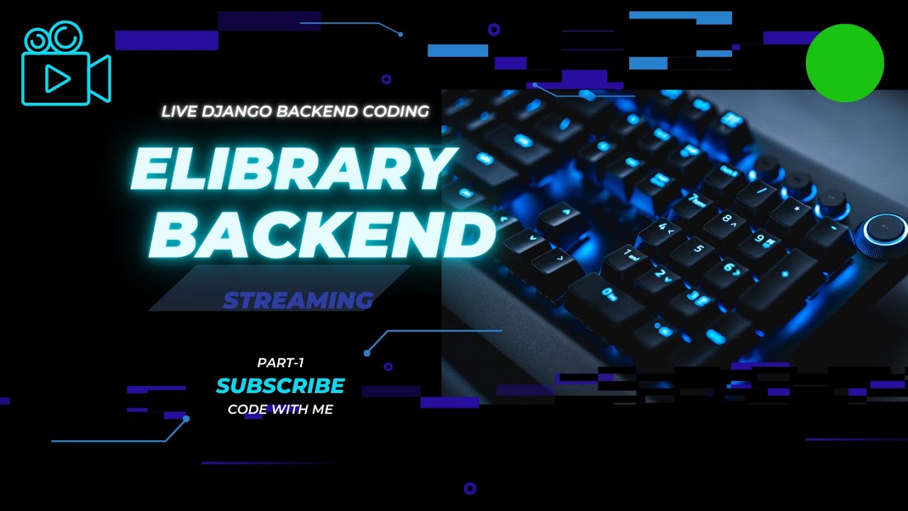 Django Backend Development Building The Elibrary Part 1 Live Youtube