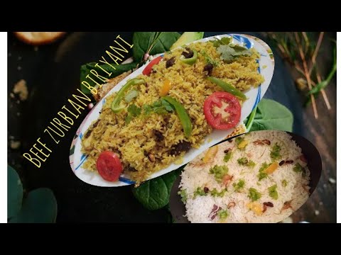 ZURBIAN BIRIYANI||Beef zurbian biriyani||yemeni rice||different type ...