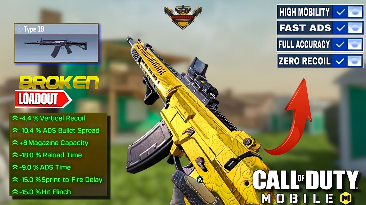 Best TYPE 19 Gunsmith For COD Mobile // Fast ADS + No RECOIL // Call Of ...