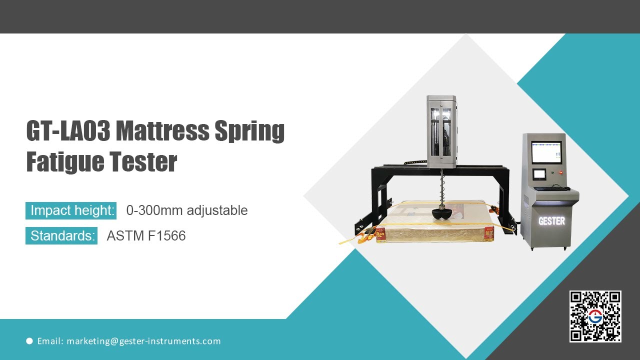 ASTM F1566 Cornell Mattress Spring Fatigue Tester GT-LA03 - YouTube