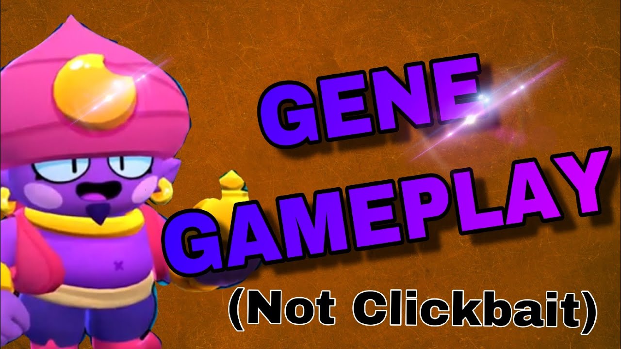 GENE THE GENIE GAMEPLAY | Leaked super and star power | Brawl Stars New ...