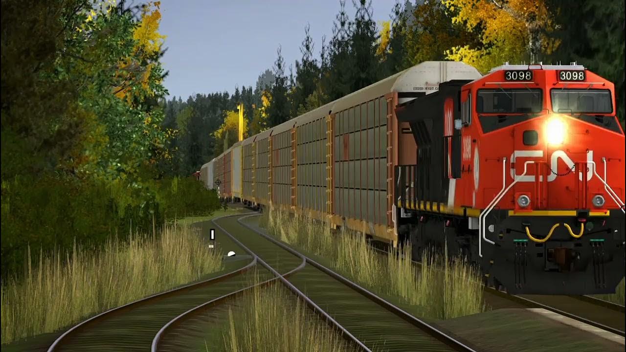 CN ET44AC en Trainz 12 - YouTube