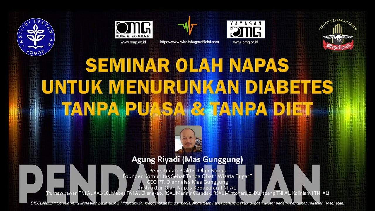 SEMINAR & WORKSHOP NORMALISASI DIABETES TPTD - Pendahuluan | MP IPB ...